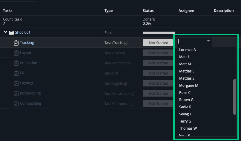 Scheduling and Tracking – ftrack Studio