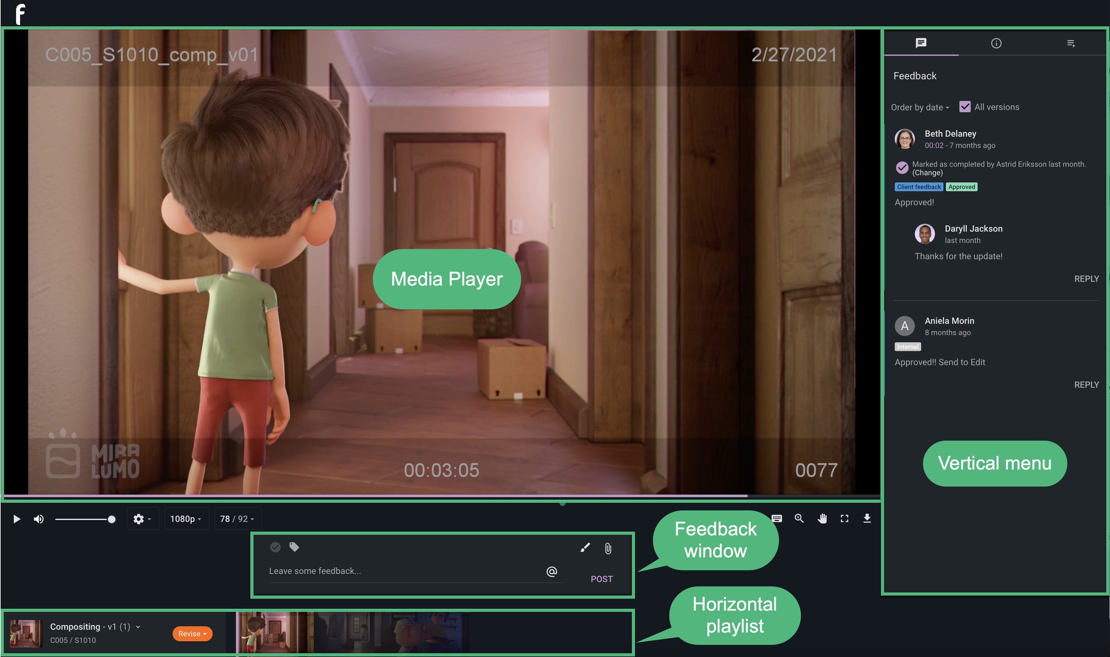 Using the ftrack Review Web Player – ftrack Studio