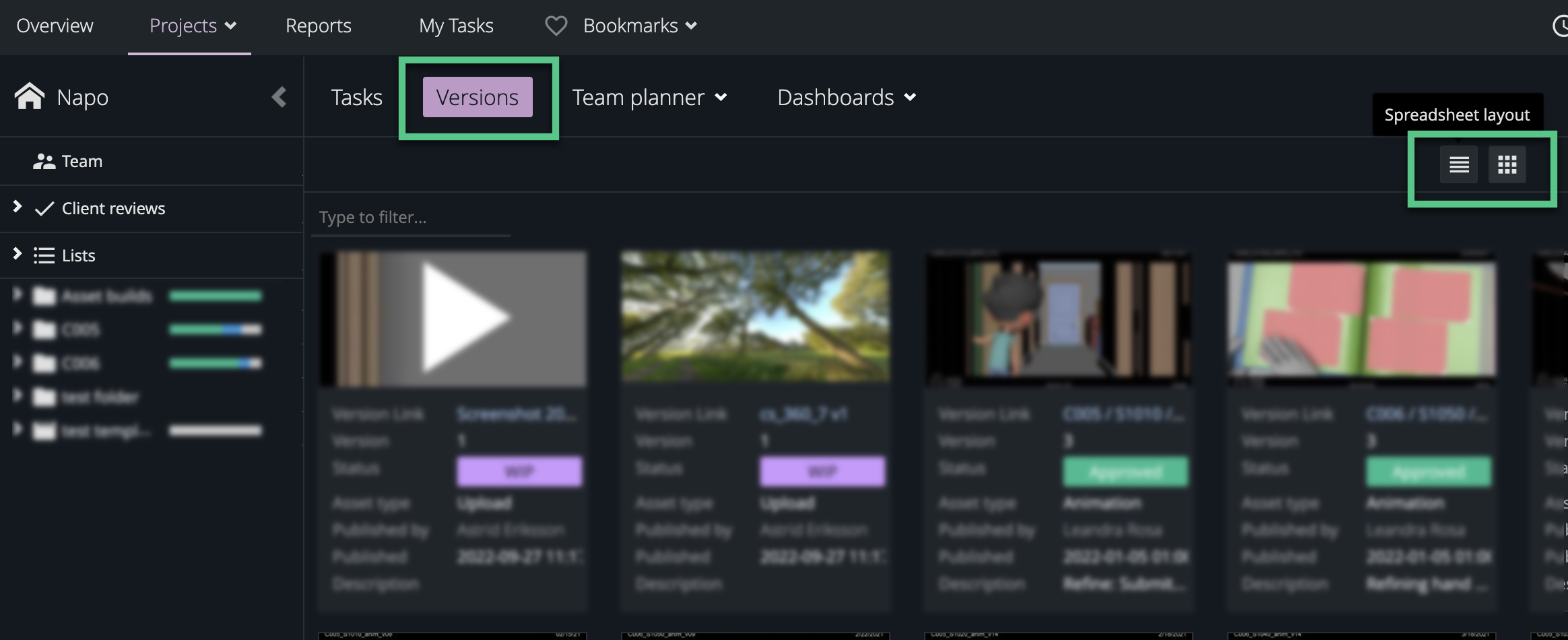 Managing Assets – ftrack Studio