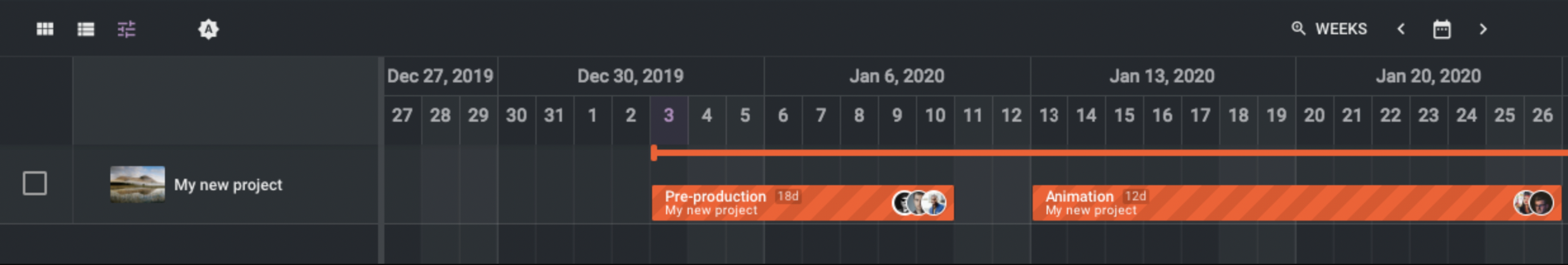 从头到尾查看一个ftrack项目 – ftrack (Chinese Simplified)