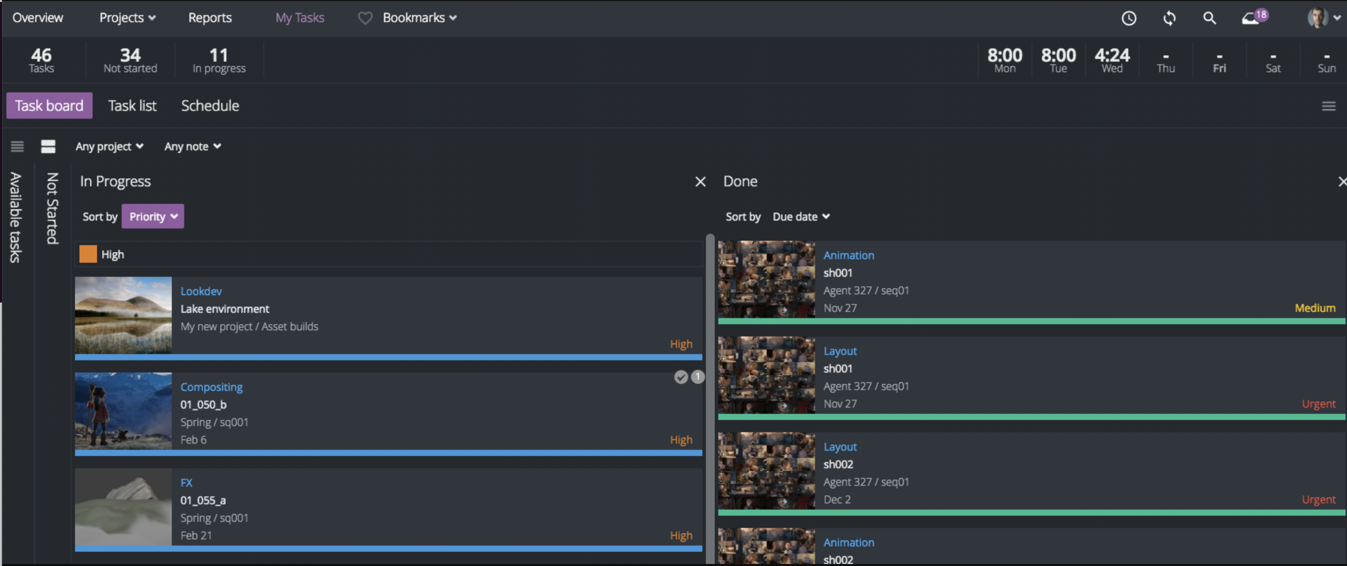 从头到尾查看一个ftrack项目 – ftrack (Chinese Simplified)