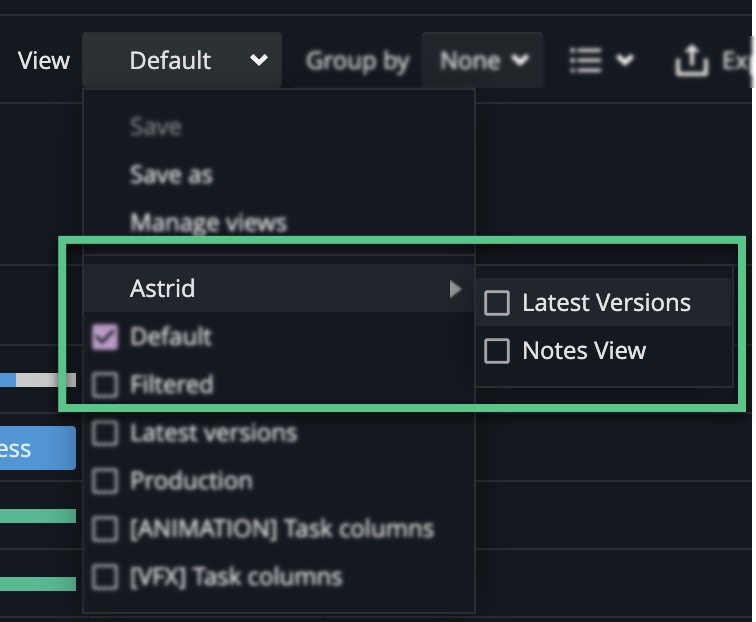 Using Views – ftrack Studio