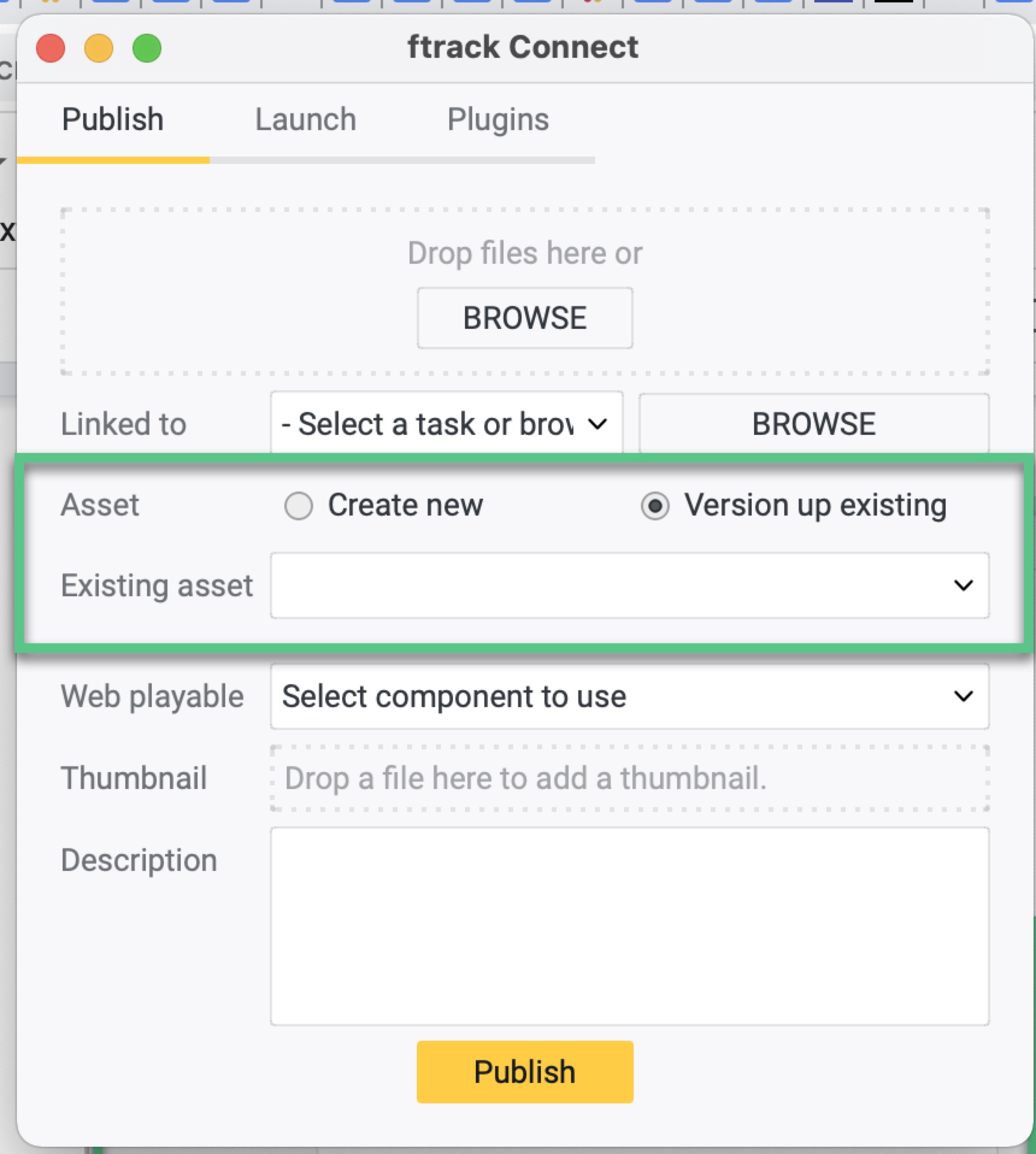 ftrack Connect Standalone Publisher – ftrack Studio