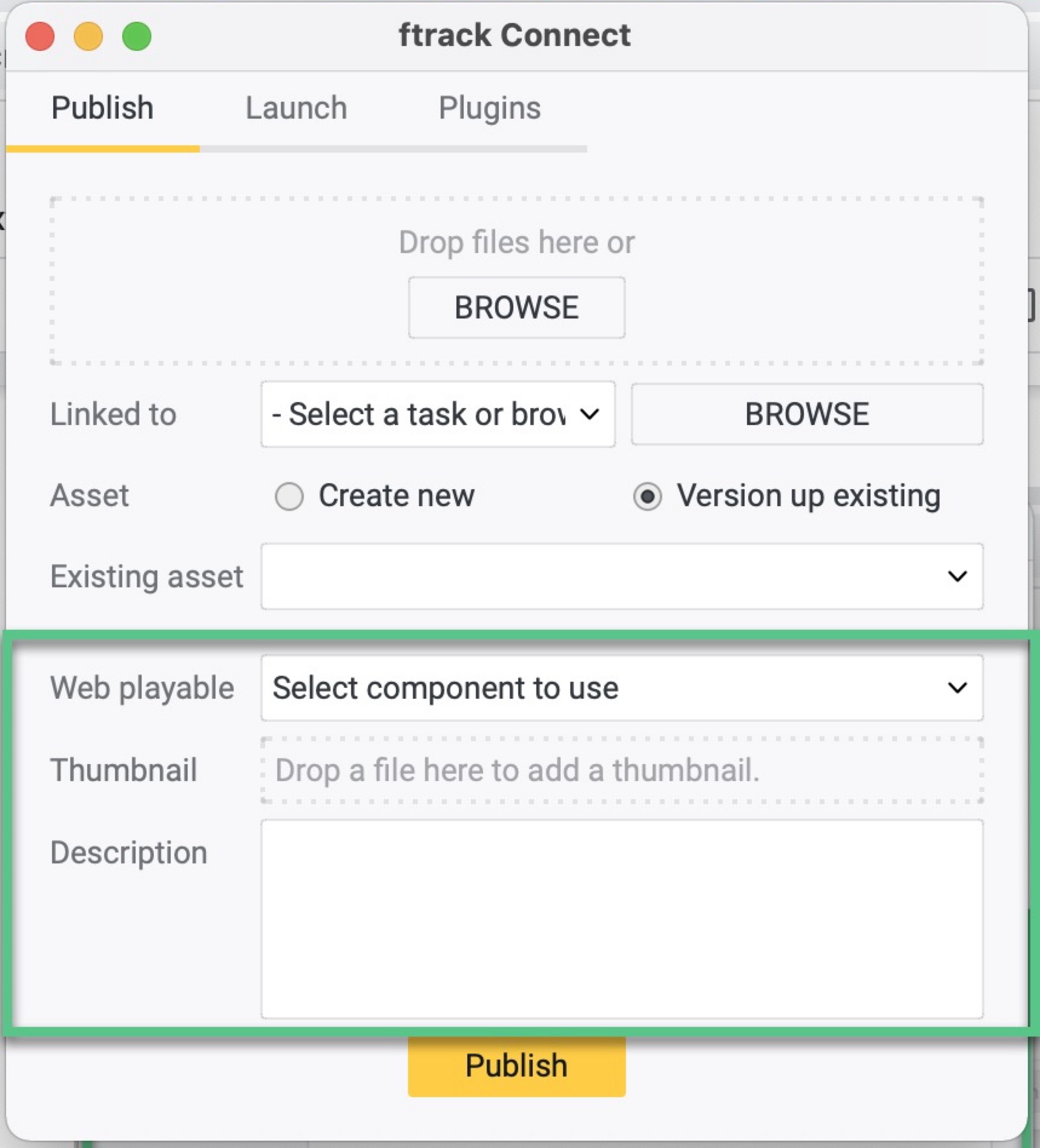 ftrack Connect Standalone Publisher – ftrack Studio