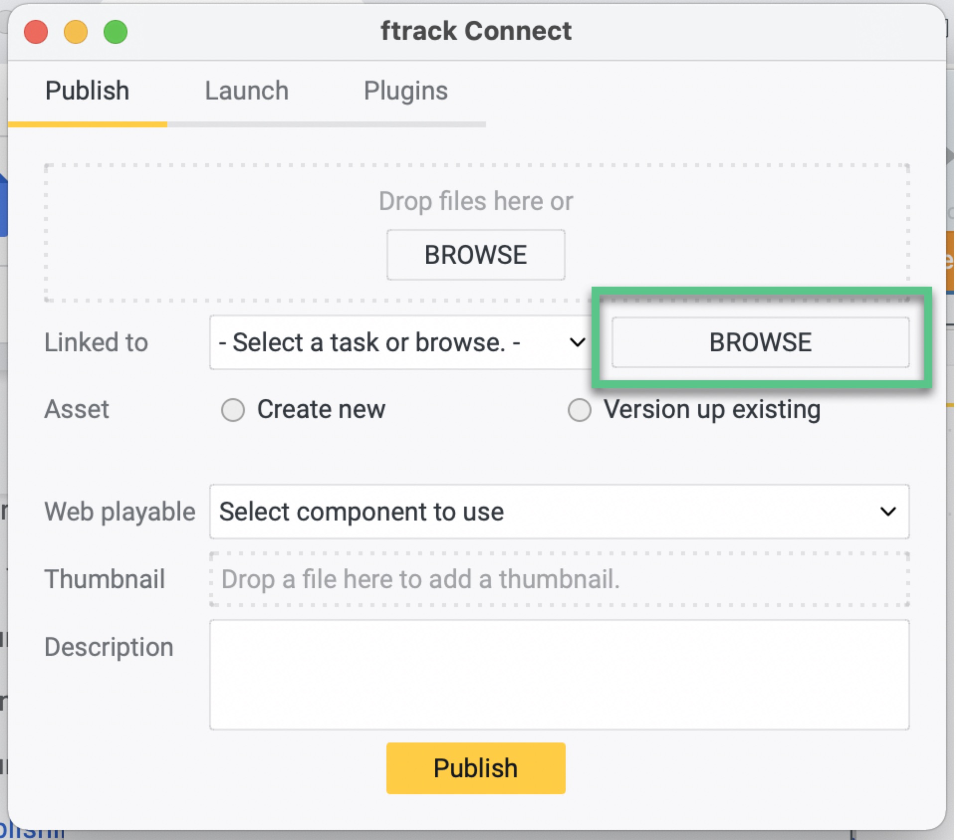 ftrack Connect Standalone Publisher – ftrack Studio